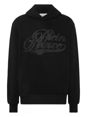 Philipp Plein Crystal-embellished Hoodie - Black