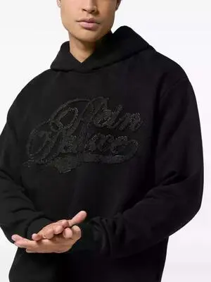 Philipp Plein Crystal-embellished Hoodie - Black