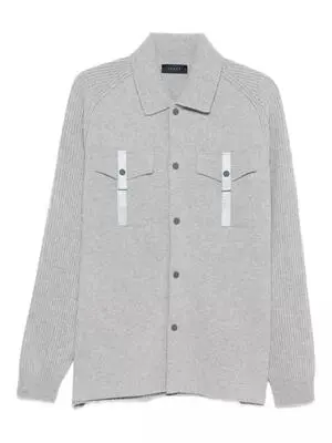 Sease Ribbed-sleeve Shirt Jacket