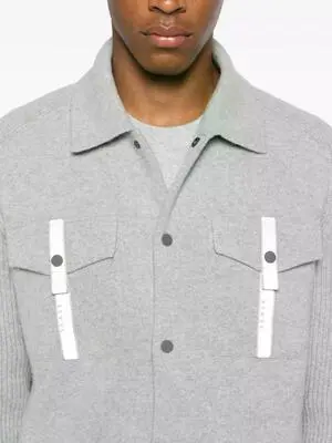 Sease Ribbed-sleeve Shirt Jacket