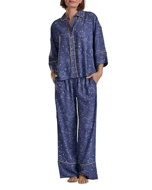 Splendid Celestial Print Pajama Pant Set - Celestial Sky