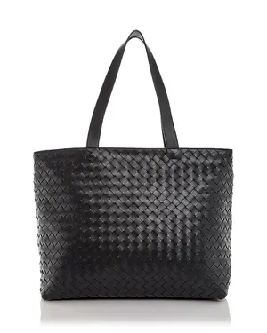 Bottega Veneta Intrecciato Leather Tote - Tornado