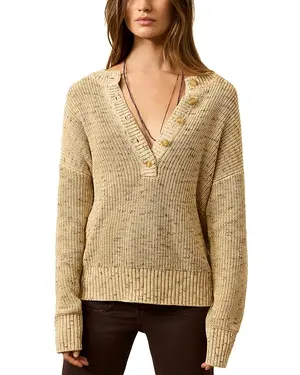 Faherty Brand Fisherman Henley Sweater
