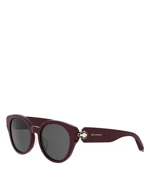 BVLGARI Serpenti Forever Pantos Sunglasses, 54mm - Solid Burgundy/solid Smoke