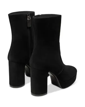 STUART WEITZMAN Dayna Platform Booties - Black