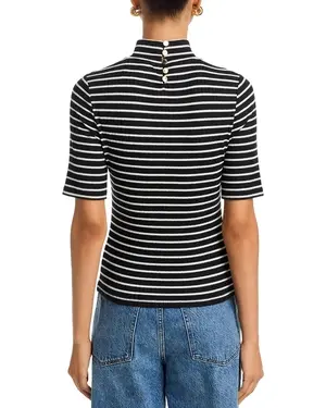 Rag & Bone The Knit Ribbed Turtleneck Tee