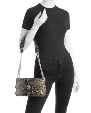 Rag & Bone Chelsea Python Embossed Leather Shoulder Bag