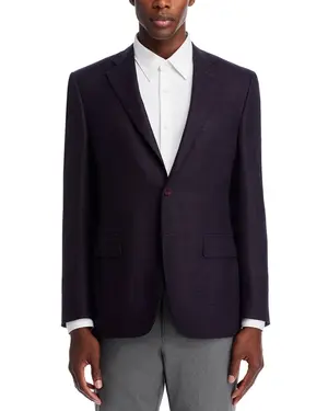 Canali Siena Melange Textured Sport Coat Regular Fit