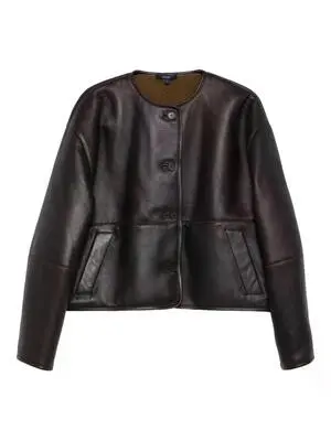 Soeur Buttoned Leather Jacket