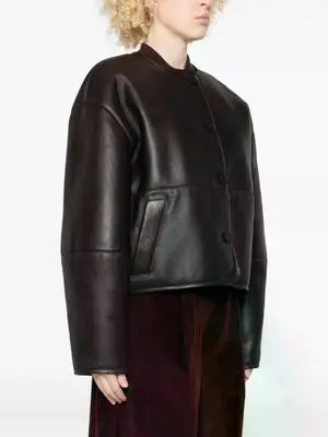 Soeur Buttoned Leather Jacket