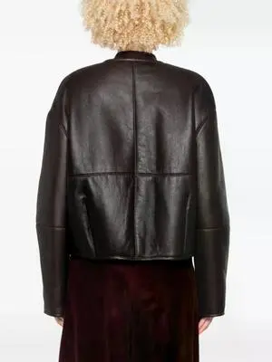 Soeur Buttoned Leather Jacket