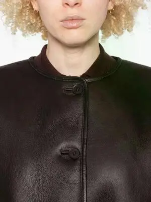 Soeur Buttoned Leather Jacket