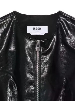 MSGM Zip-front Sleeveless Top