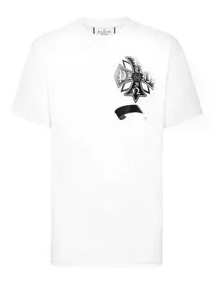 Philipp Plein Destroyed Crest T-shirt - White