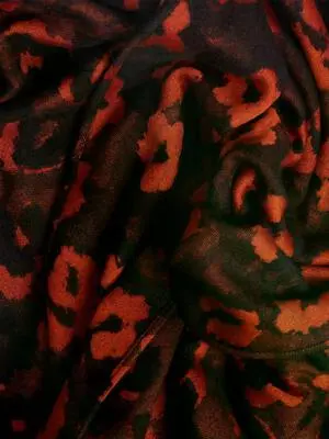 LANCEL Leopard Mania Wool Scarf