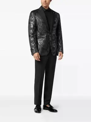 Philipp Plein Skull Jacquard Blazer