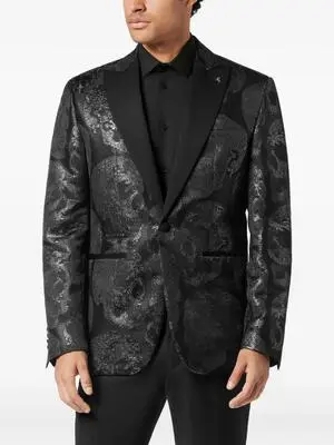 Philipp Plein Skull Jacquard Blazer