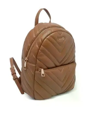 Liu Jo Quilted Chevron Backpack - Brown