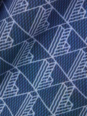 Lacoste Geometric-pattern Scarf