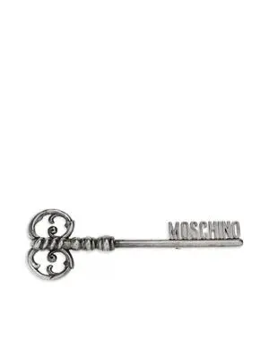 Moschino Key Brooch - Silver