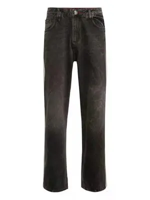 Philipp Plein Black Jeans with Contrast Stitching