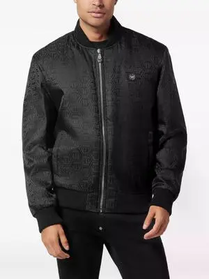 Philipp Plein Monogram Jacquard Bomber Jacket