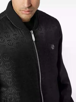 Philipp Plein Monogram Jacquard Bomber Jacket