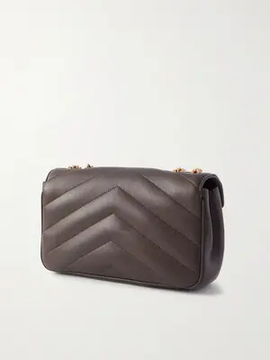Saint Laurent Loulou Matelassé Leather Shoulder Bag - Brown