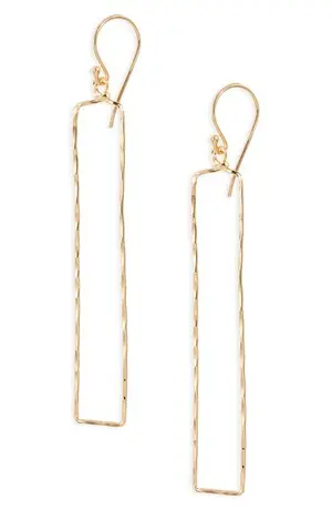 KIARA BY KI-ELE Lila Linear Drop Earrings - Gold