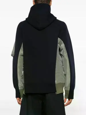 Sacai Panelled Drawstring Hoodie