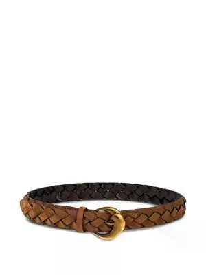 Etro Braided Leather Belt - Brown
