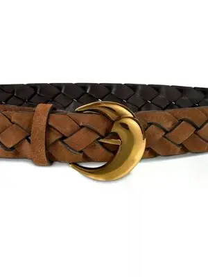 Etro Braided Leather Belt - Brown