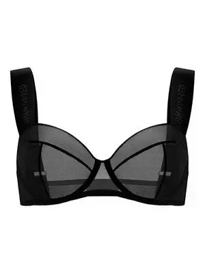 ZHILYOVA The Unnamed 9 Mesh-panelled Bra - Black