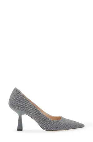 STUART WEITZMAN Super Sculpt Pointed Toe Pump - Black/white