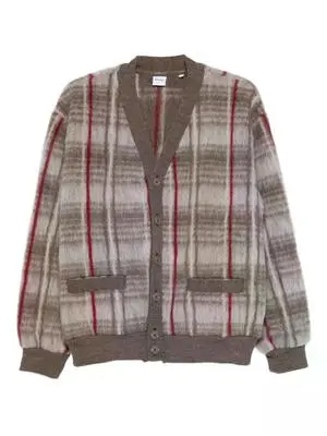 Aspesi Checked Wool Cardigan