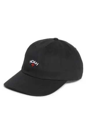 NOAH Core Logo Embroidered Baseball Cap - Black
