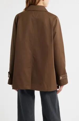 REFORMATION Fisher Oversize Trench Coat - Brown