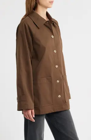 REFORMATION Fisher Oversize Trench Coat - Brown