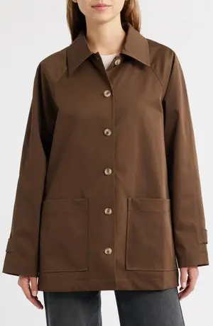REFORMATION Fisher Oversize Trench Coat - Brown