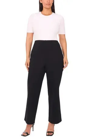 Halogen High Waist Straight Leg Trousers