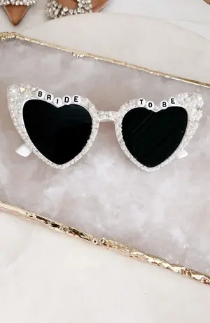 UNTAMED PETALS Bride To Be Embellished Sunglasses