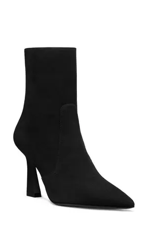 STUART WEITZMAN Vinnie 85 Zip Bootie - Black