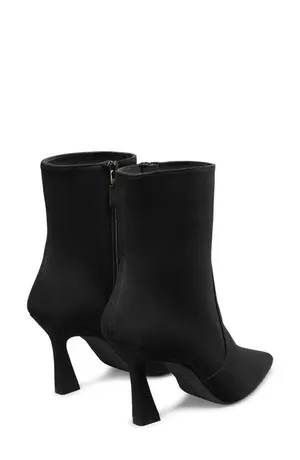 STUART WEITZMAN Vinnie 85 Zip Bootie - Black