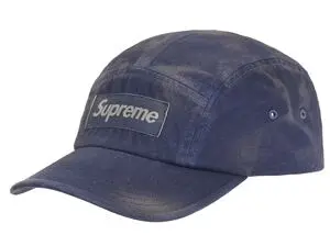 Supreme Overdyed Camp Cap - Navy Blue