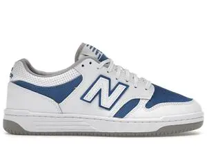 NEW BALANCE 480 Suedein Sneakers - White/royal Blue