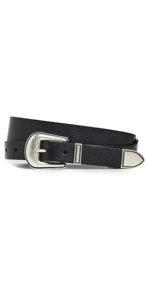 Anderson's Western Calfskin Leather Belt - N1 Black