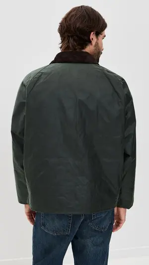 Barbour Transport Wax Jacket - Sage