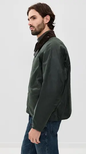 Barbour Transport Wax Jacket - Sage