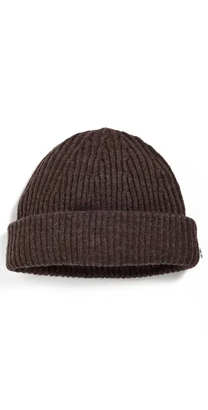 Nn07 Merino Ribbed Beanie - Demitasse