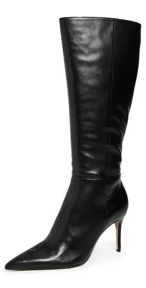Schutz Mikki Up Leather Boots - Black